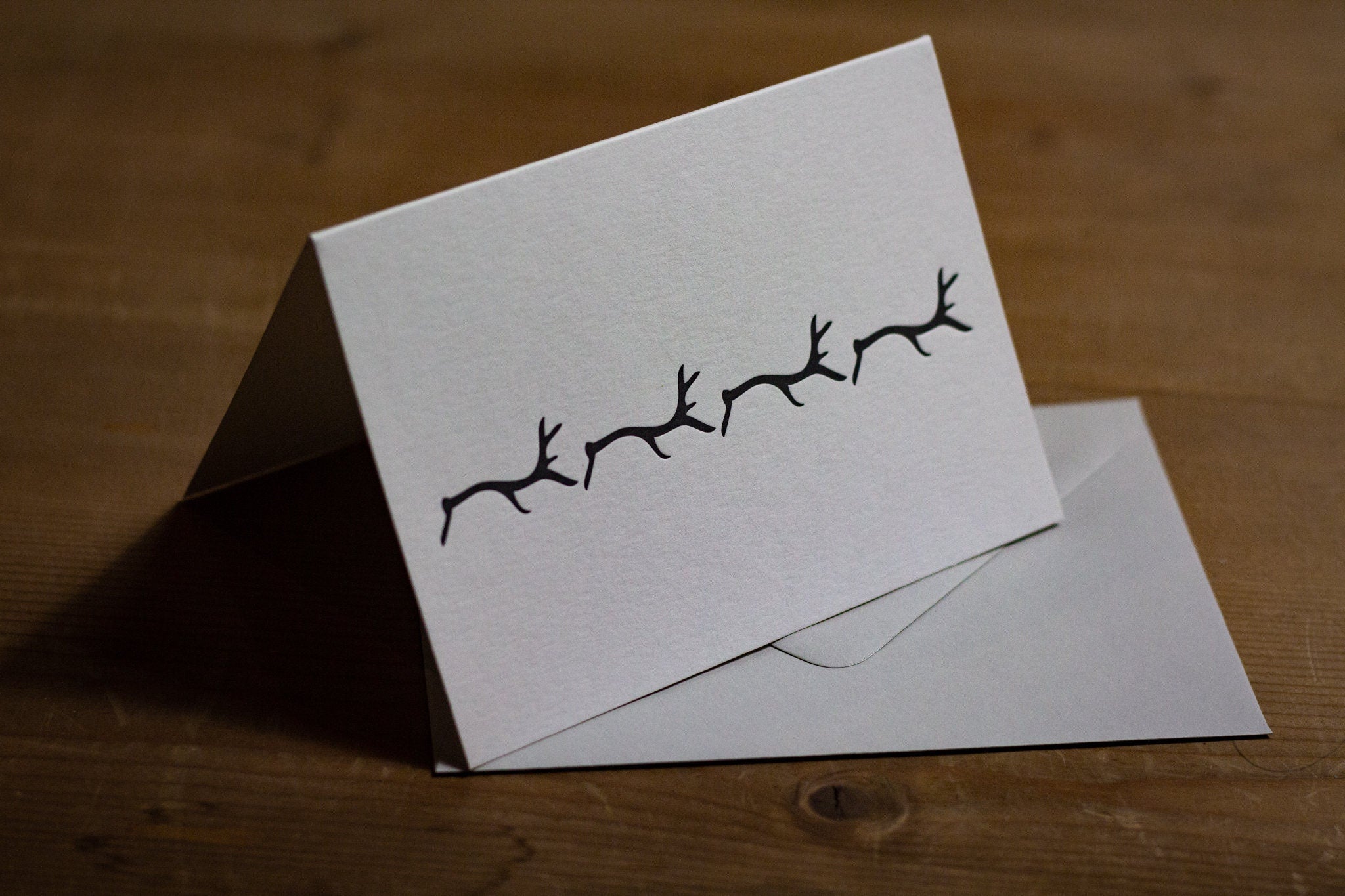 Black Stag March Letterpress Cards - Pack of 8 – Made Scotland